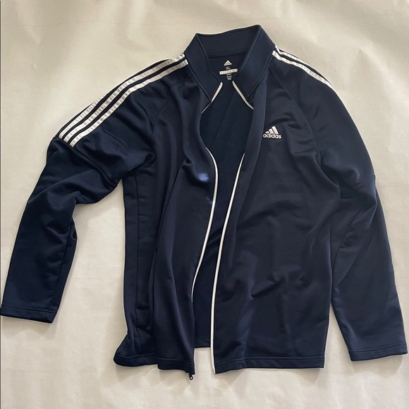 adidas | Jackets & Coats | Adidas Mens Dark Blue Track Jacket | Poshmark